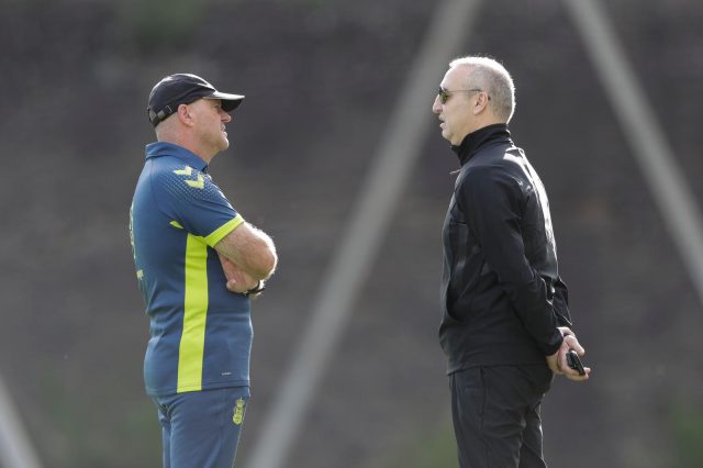 La plantilla recibió la visita de Ramírez en el entrenamiento ...